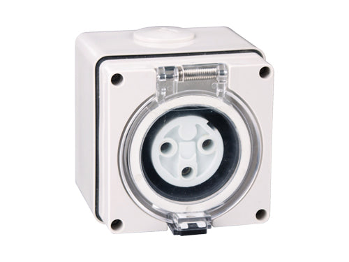 20 Amp Socket Outlet 3 x Round Pins IP66 – Zephyr Group