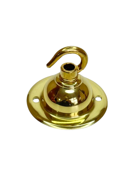 Chain Hook Ceiling Plate Brass – Zephyr Group