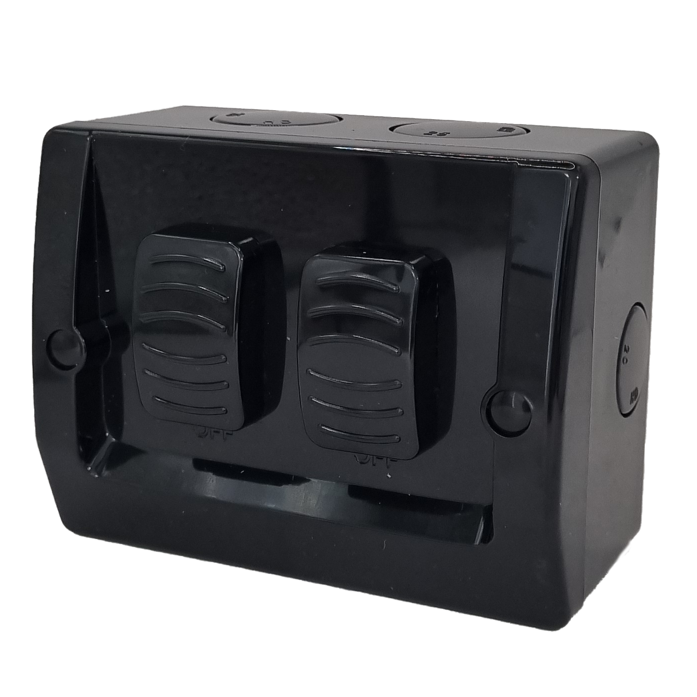 Switch - Double Black 16amp Waterproof IP66 – Zephyr Group